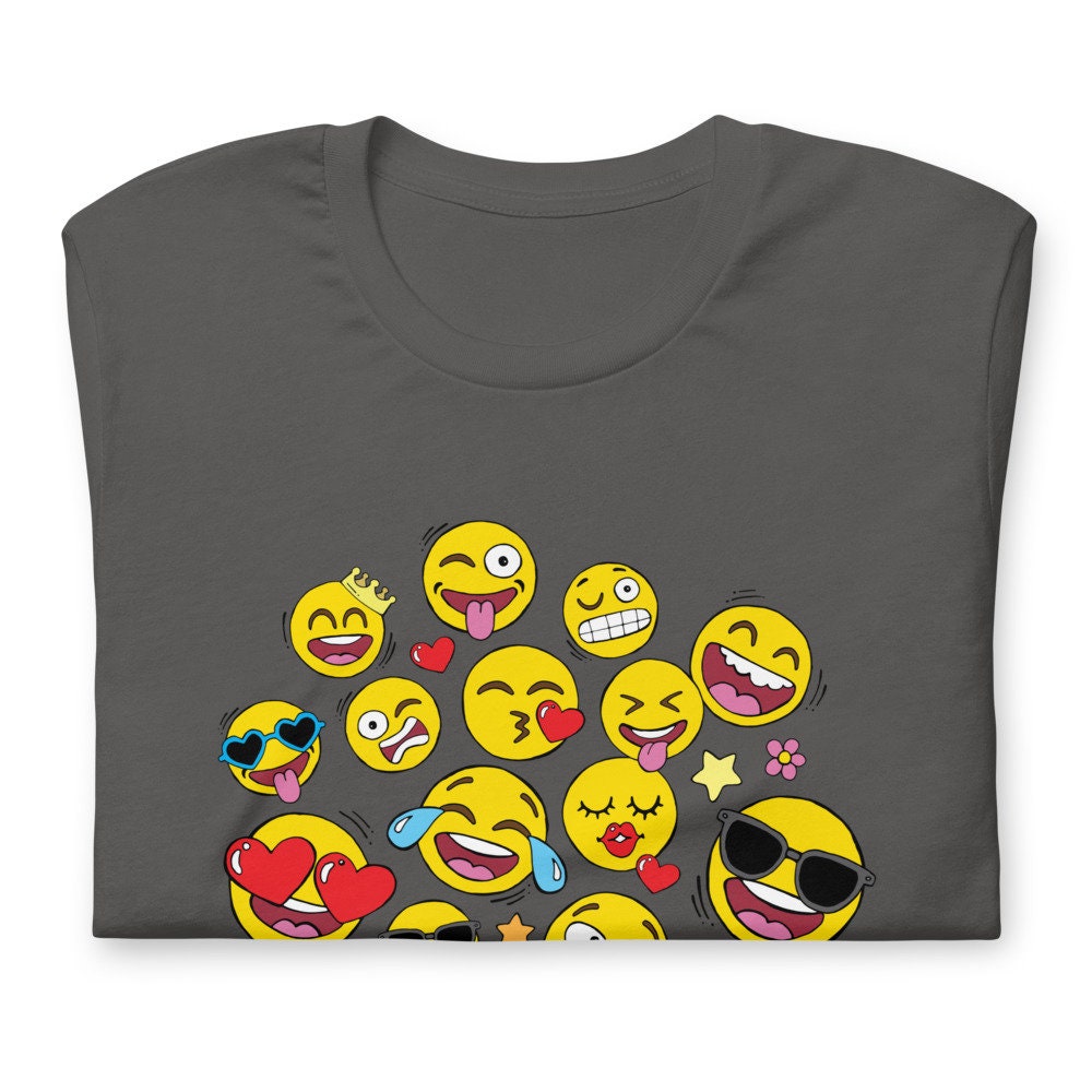 Emoticon Cute Smileys Face Unisex T-shirt, Emoji Faces Unisex T-shirt ...