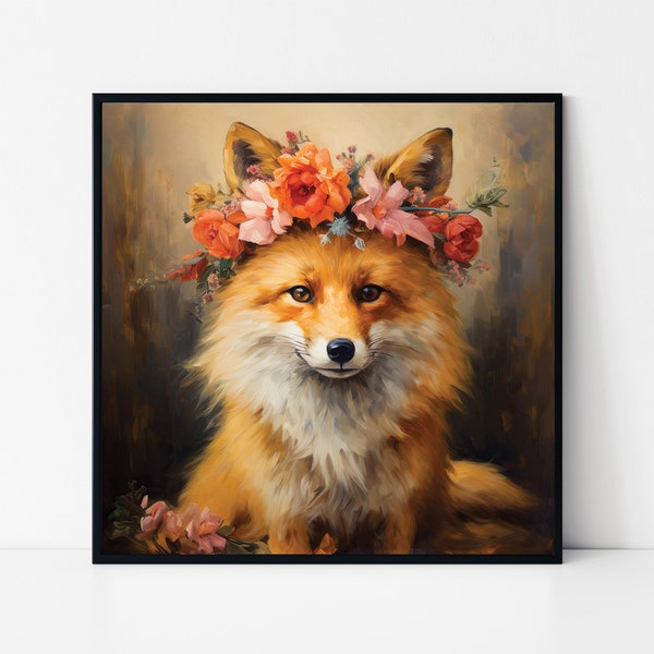 Fox Flower Crown - Etsy