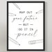 Map Out Your Future in Pencil | Printable Wall Art, Inspirational Quote ...