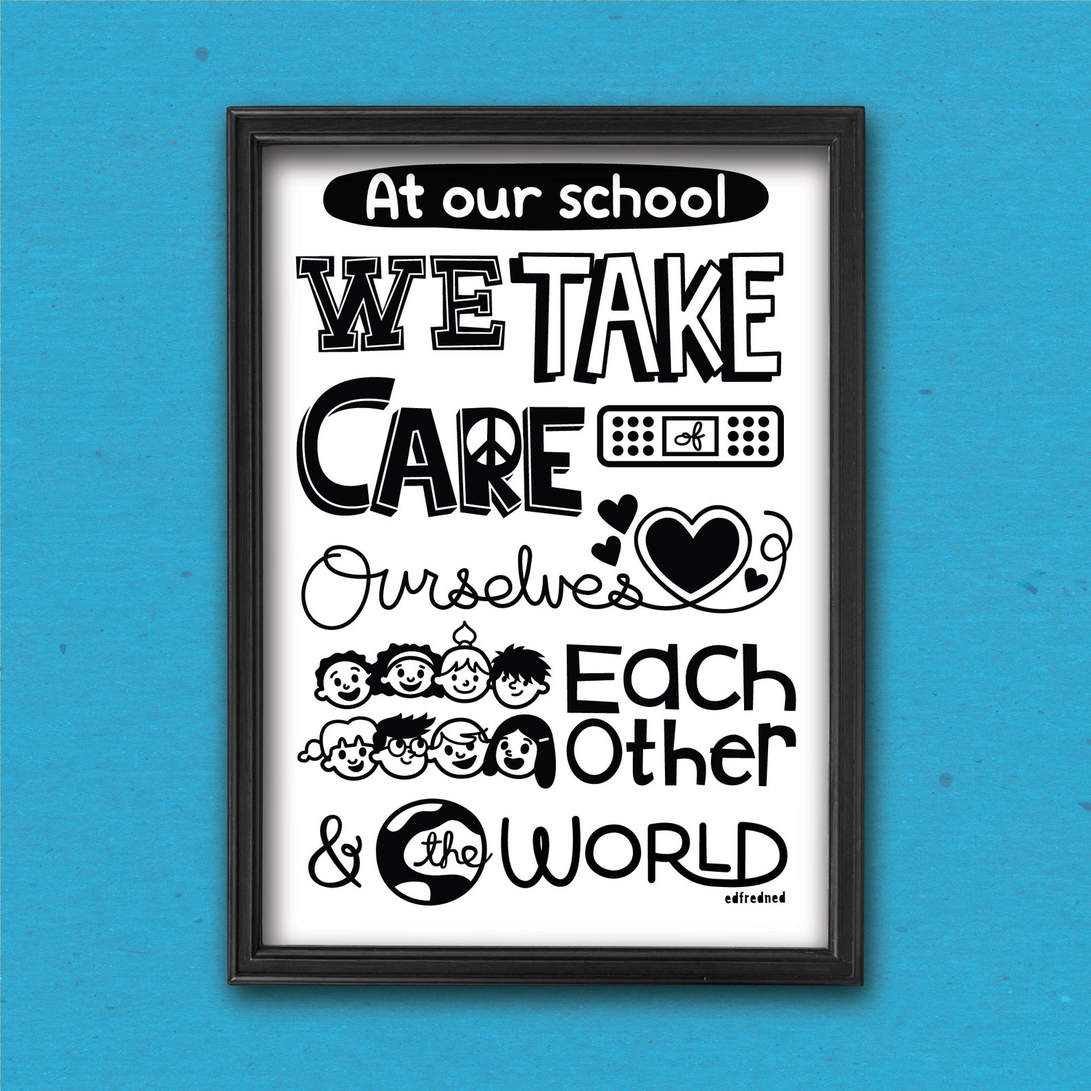 School Inspiration Printable, Coloring Page, Poster, Preschool ...