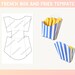 French Fry Box Template, DIY Gift, French Fries Template, Gift Box ...
