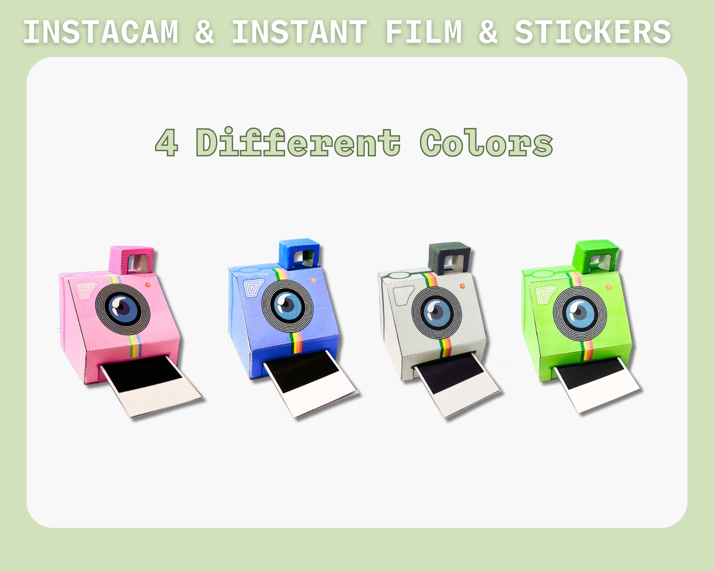 Instacam Printable Gift Template, Instant Film, Sticker Set, Photo Gift ...