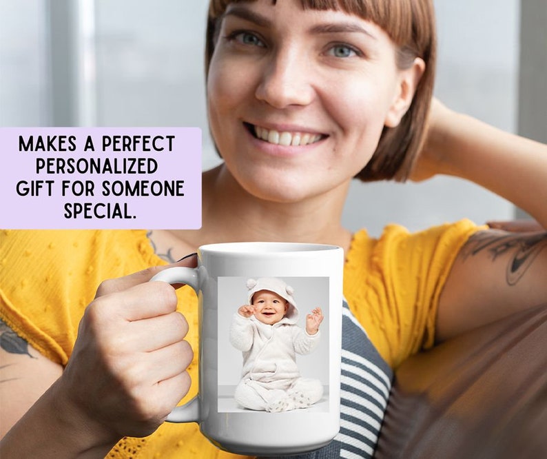 Baby Photo Mug Personalized, Baby Photo Coffee Mug, Baby Photo Gift Mug ...