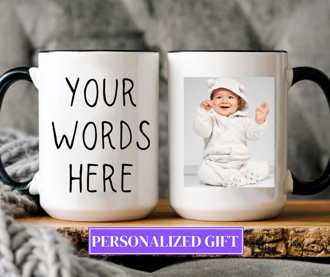 Baby Photo Mug Personalized, Baby Photo Coffee Mug, Baby Photo Gift Mug ...