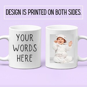 Baby Photo Mug Personalized, Baby Photo Coffee Mug, Baby Photo Gift Mug ...