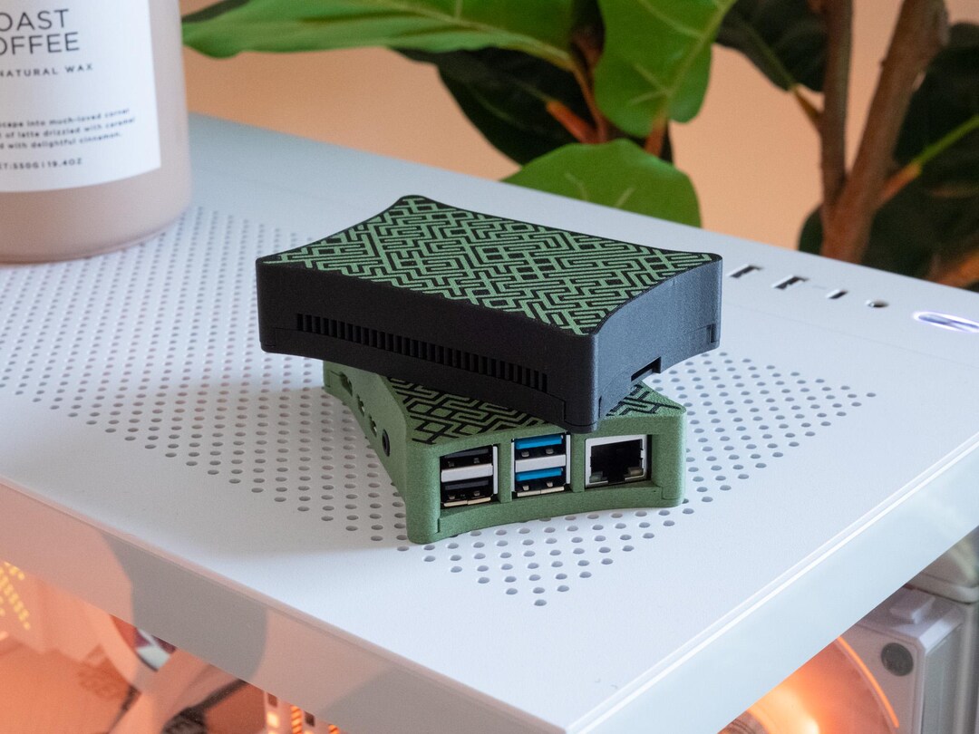 Raspberry Pi 4 Case Carbon-fiber, 3D Printed PLA-CF Enclosure, DIY ...