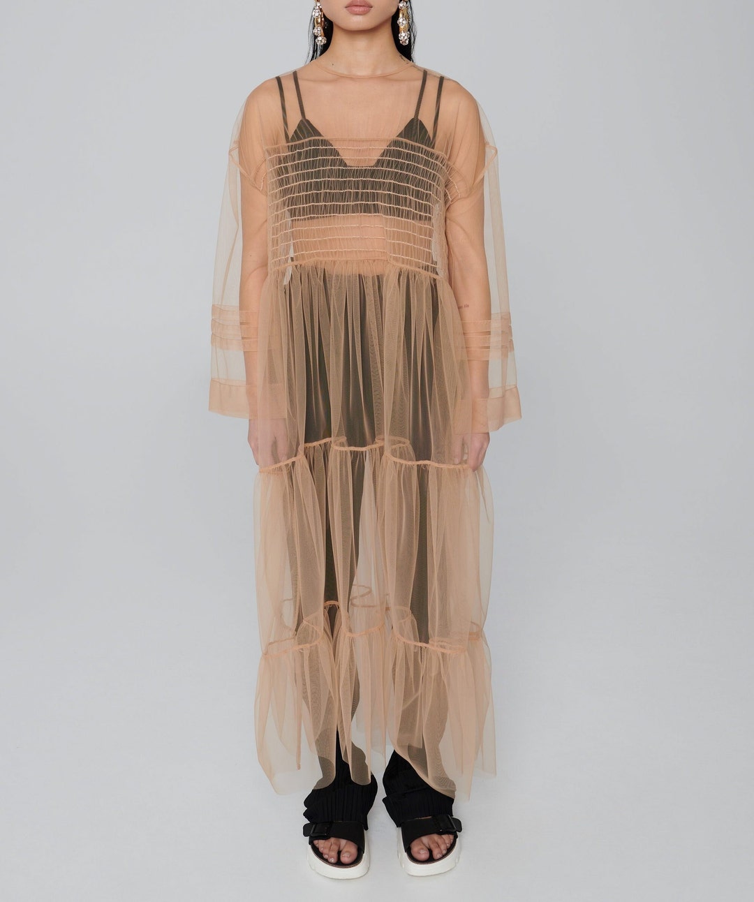 Sheer Tulle Dress, See Through Dress Villanelle Dress, Avant Garde ...