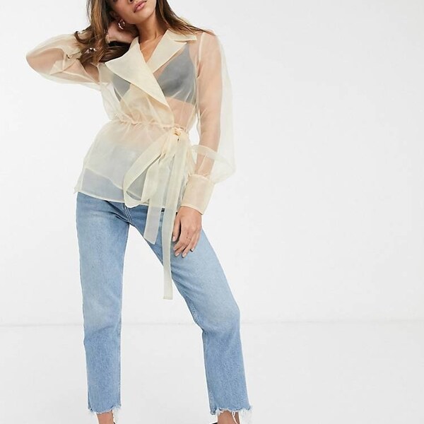 Sheer Cover Blouse - Etsy