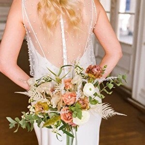 Pearl Beaded Sheer Tulle Pearl Topper/modern Bridal Top/white Pearls ...