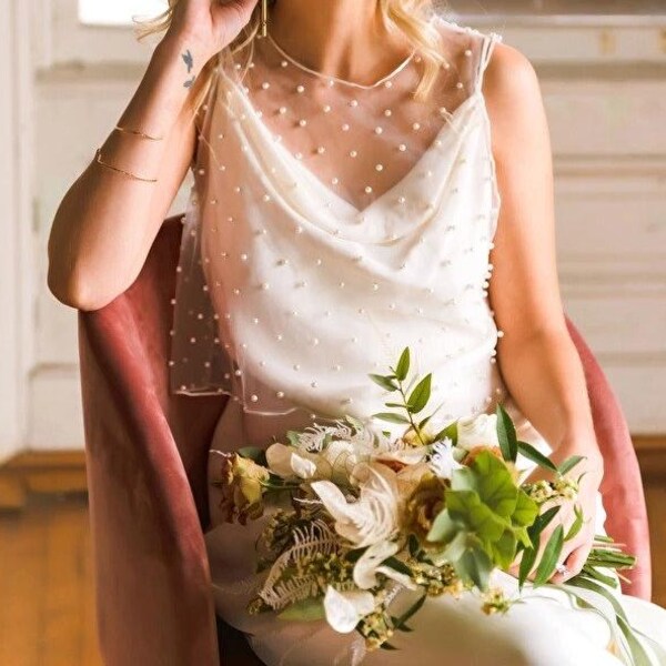 Sheer Overlay Top - Etsy