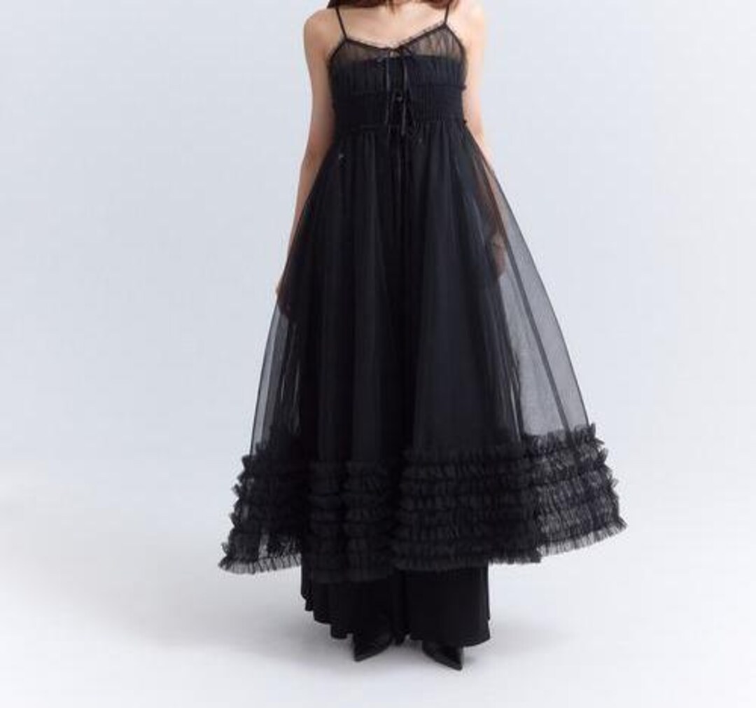 Sheer Tulle Dress, See Through Dress Villanelle Dress, Avant Garde ...