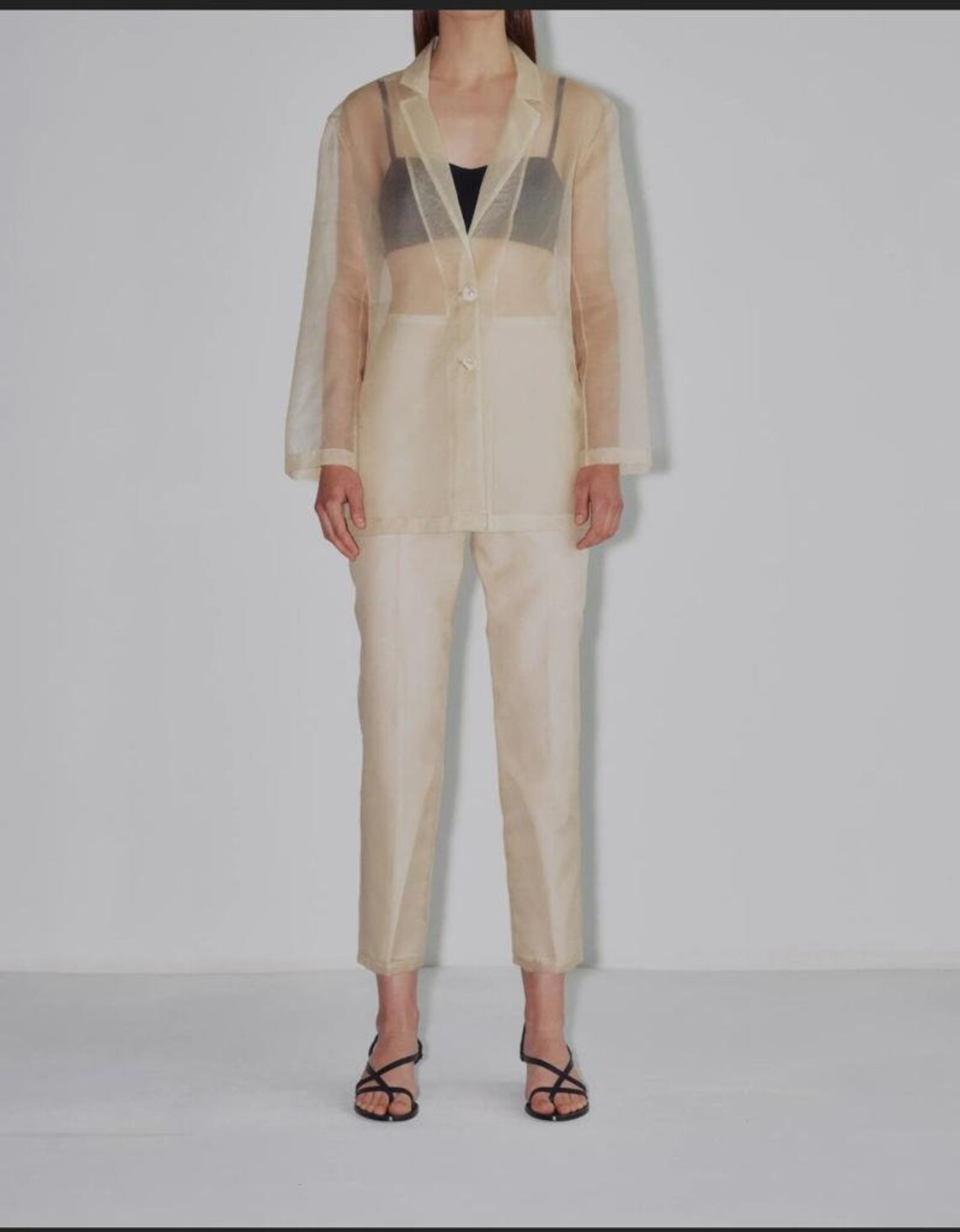 Classic Organza Jacket Overlay Shirt.jacket.organza Blazer Style Shirt ...