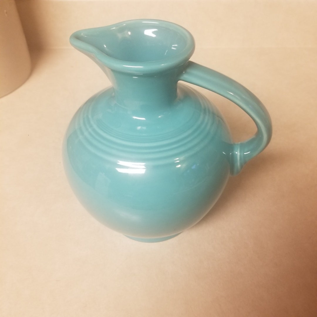 Fiesta Fiesta Ware HLC Turquoise Handled Carafe Pitcher - Etsy