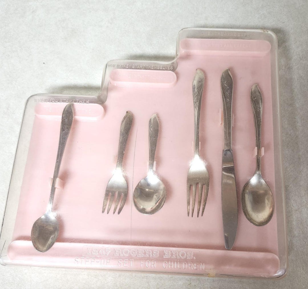 Vintage 1847 Rogers Bros Reflection Silverware Children Silverplate 6 ...