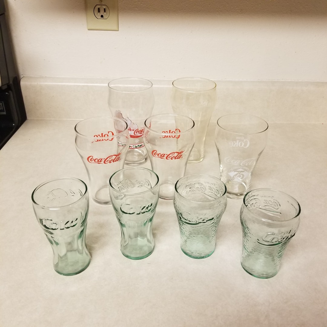 Vintage Coca Cola Coke Drinking Glasses, Juice Glasses, 75th ...