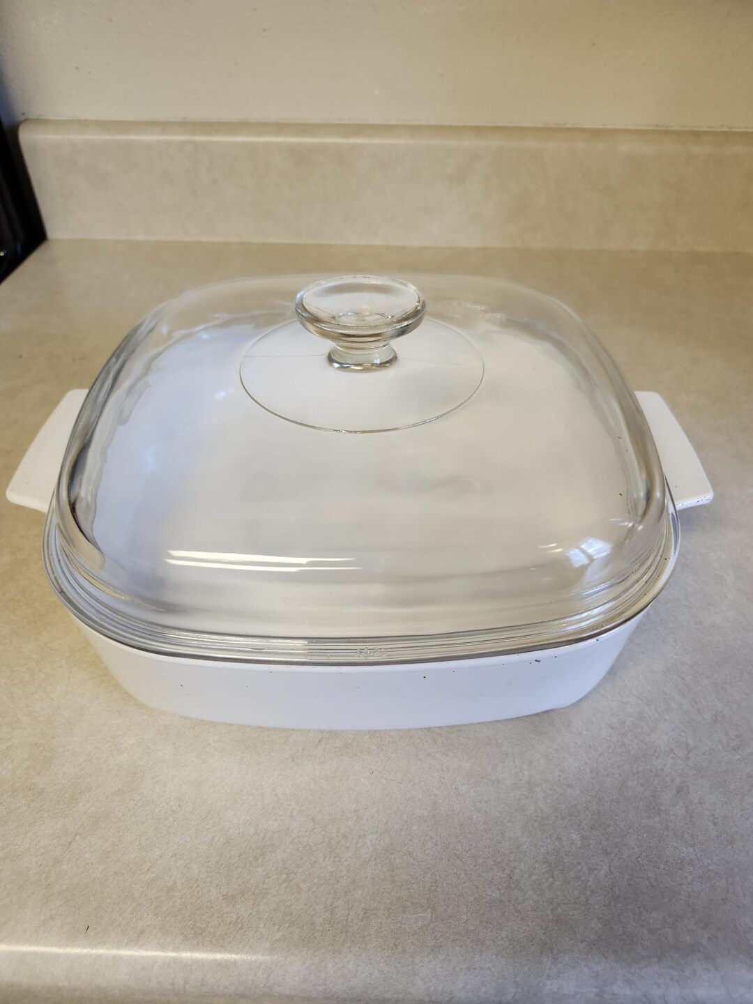 Vintage Corning Ware MW-A-10B Microwave Browning Dish W/ Pyrex A-12-C ...