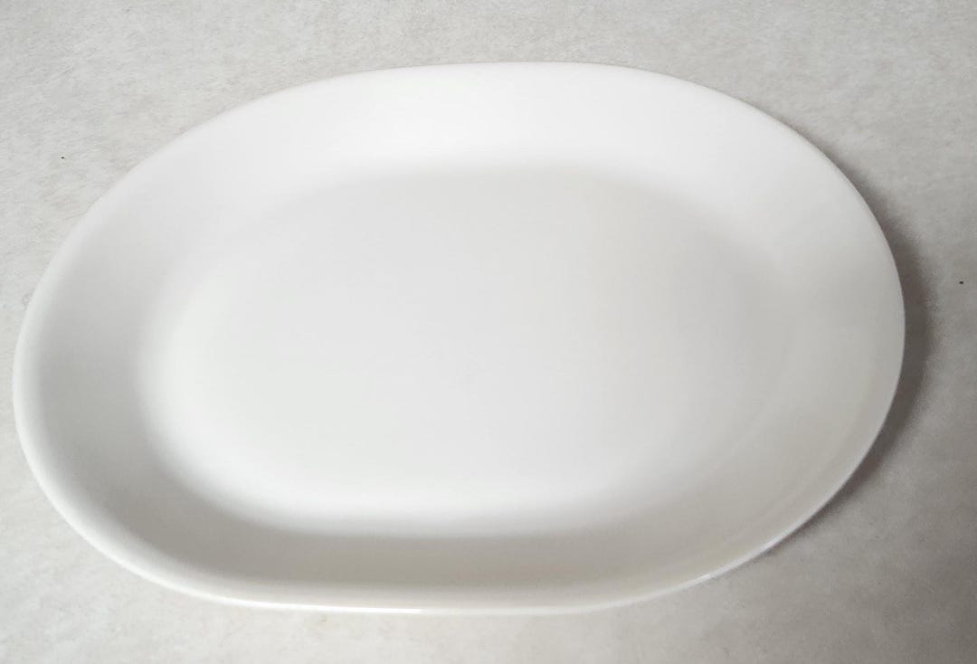 Vintage Corelle Sandstone Beige 12"x10" Oval Serving Platter - Etsy