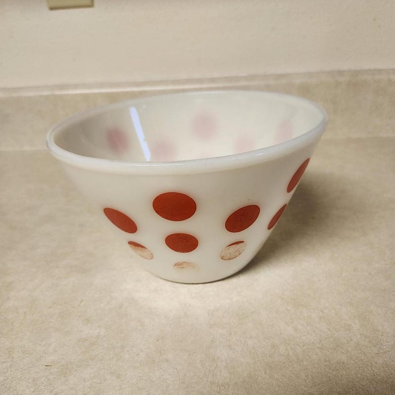 Fire King Red Dot - Etsy