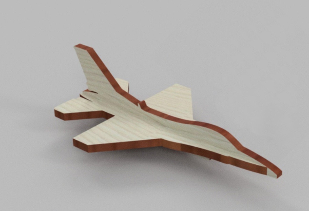 3d Plane, Easy Cut and Assembly, File for Laser Cut, 2 Sizes Available ...