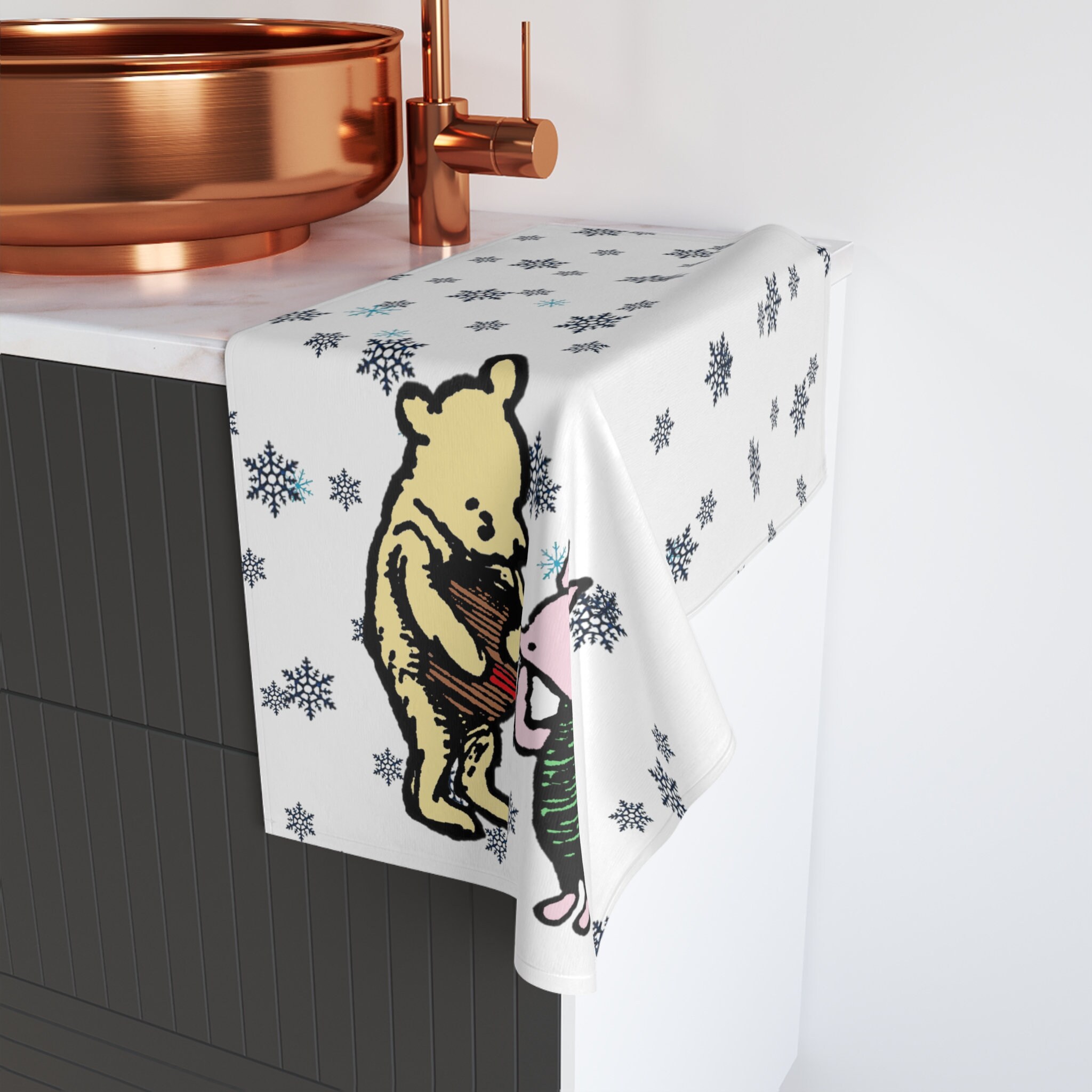 Classic Winnie the Pooh and Piglet Hand Towel Kitchen or Baby - Etsy ...