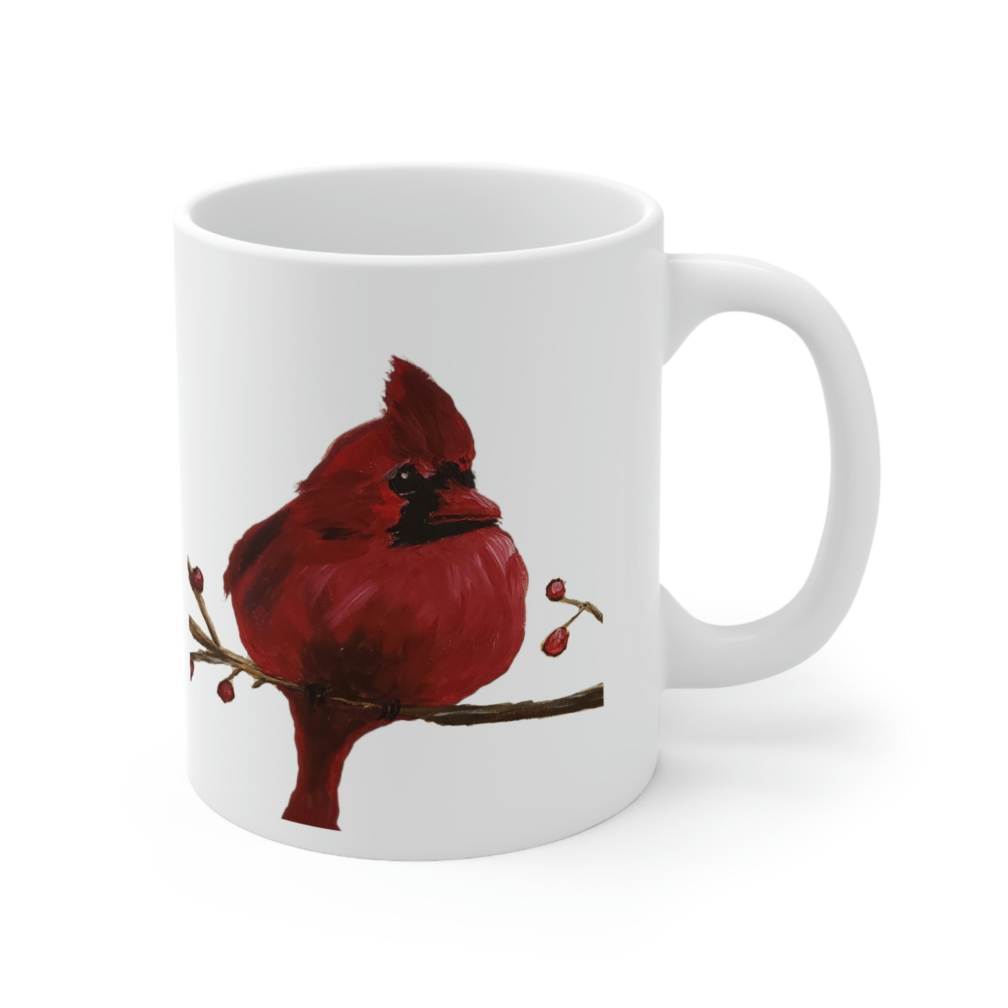 Best Mom Ever Red Cardinal Bird Mug 11oz | Mothers Day White Ceramic ...