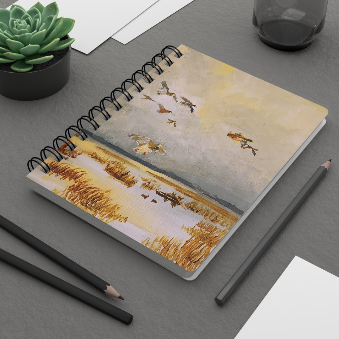 Duck Hunting Ruled Spiral Bound Journal 5x7 | Durable Glossy Cover ...