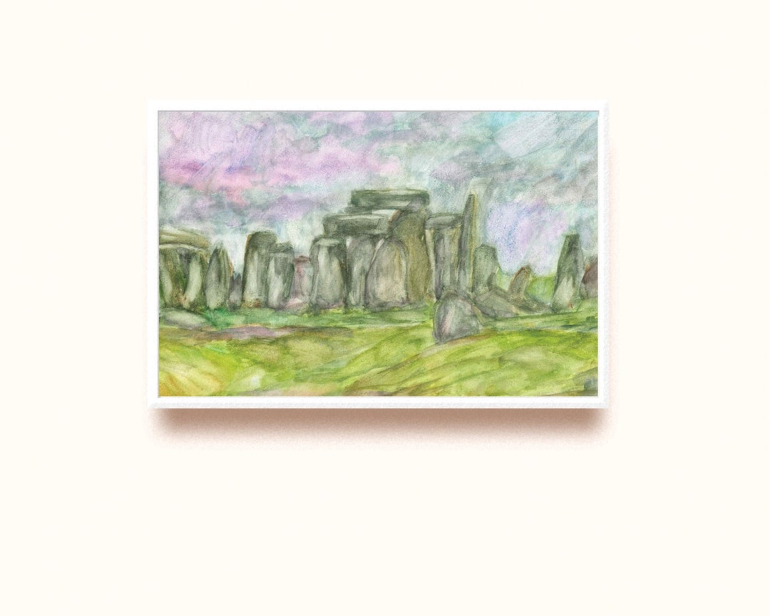 Printable Stonehenge Landscape.instant Download.wall Fine Art.english ...