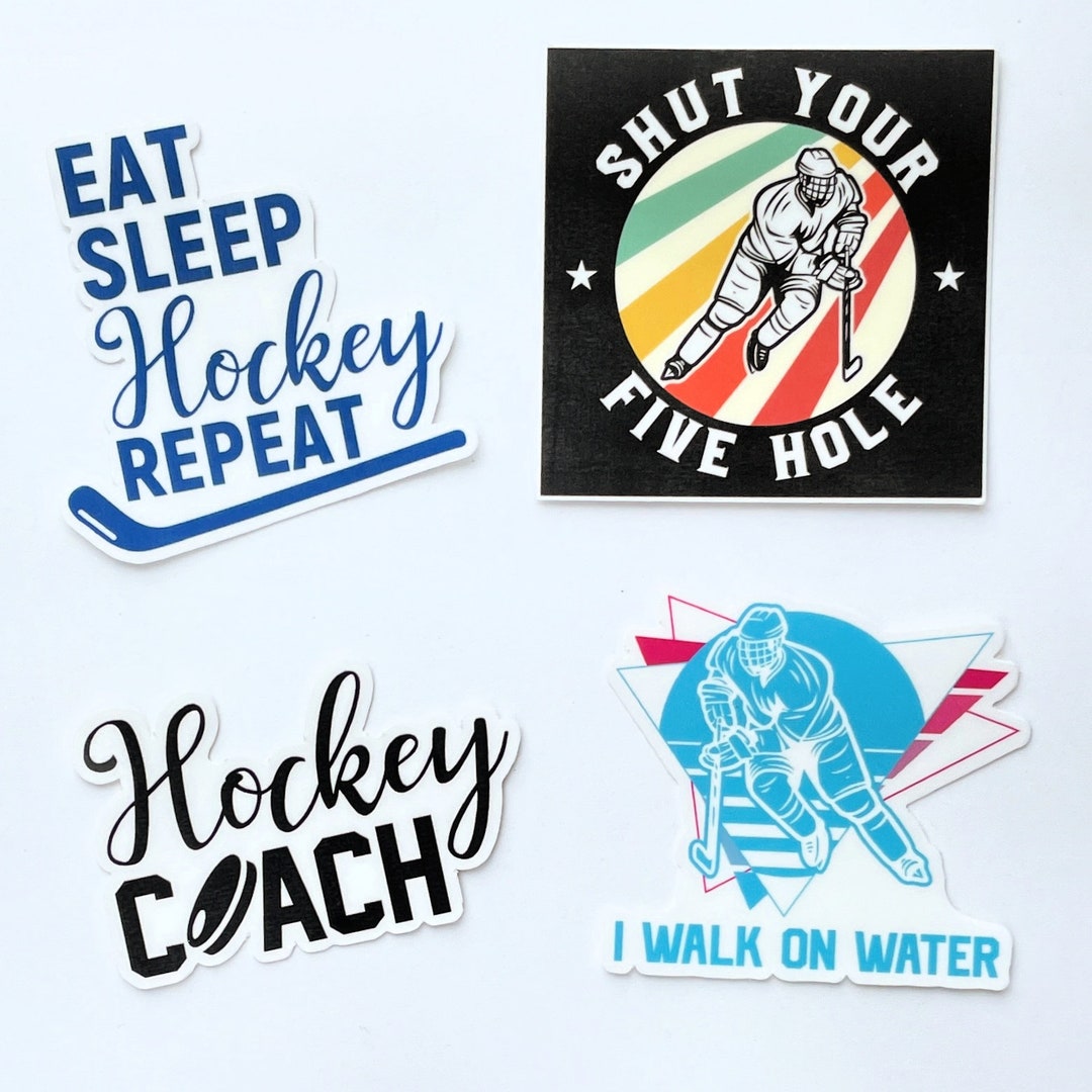 ICE HOCKEY COACH Stickers Vinyl Sticker Pack Hockey Player Coach Team ...