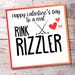 Printable Ice Hockey Rink Rizzler Valentine Day Printable | Funny Kids ...