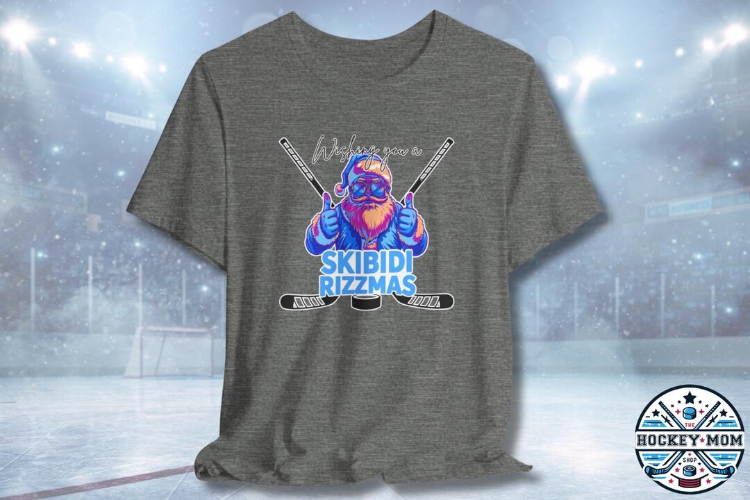 POP Art Rizz Ice Hockey Christmas Shirt Wishing You a Skibidi Rizzmas ...