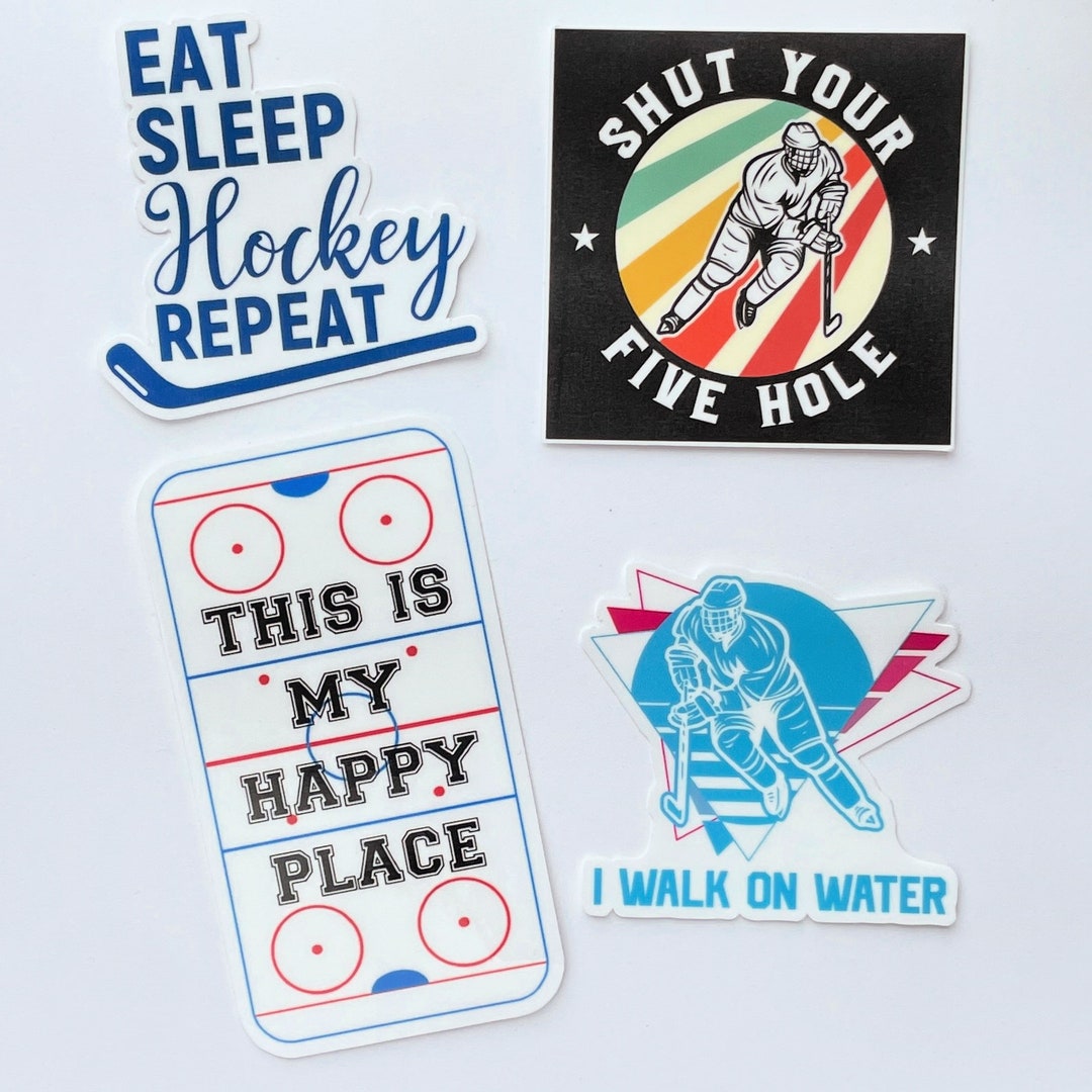 ICE HOCKEY Stickers Vinyl Sticker Pack | Hockey Player Team Gift | Fun ...