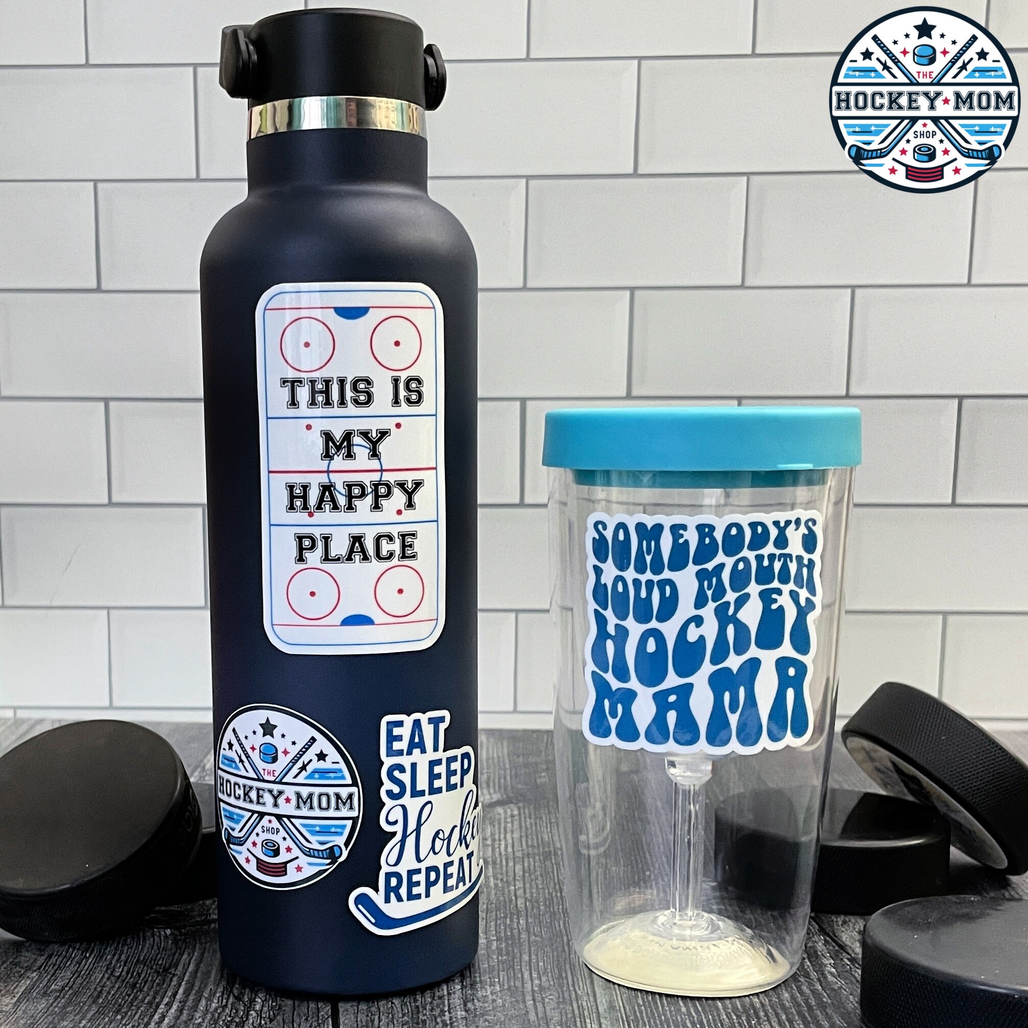 Ice Hockey GOALIE SHUT OUT Milestone Puck Stickers Vinyl Sticker Pack ...