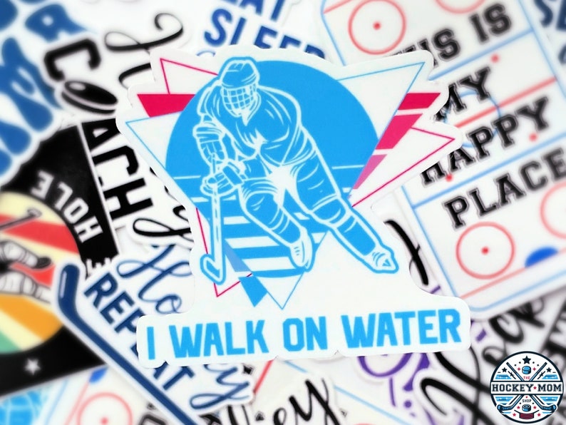 ICE HOCKEY Stickers Vinyl Sticker Pack | Hockey Player Team Gift | Fun ...