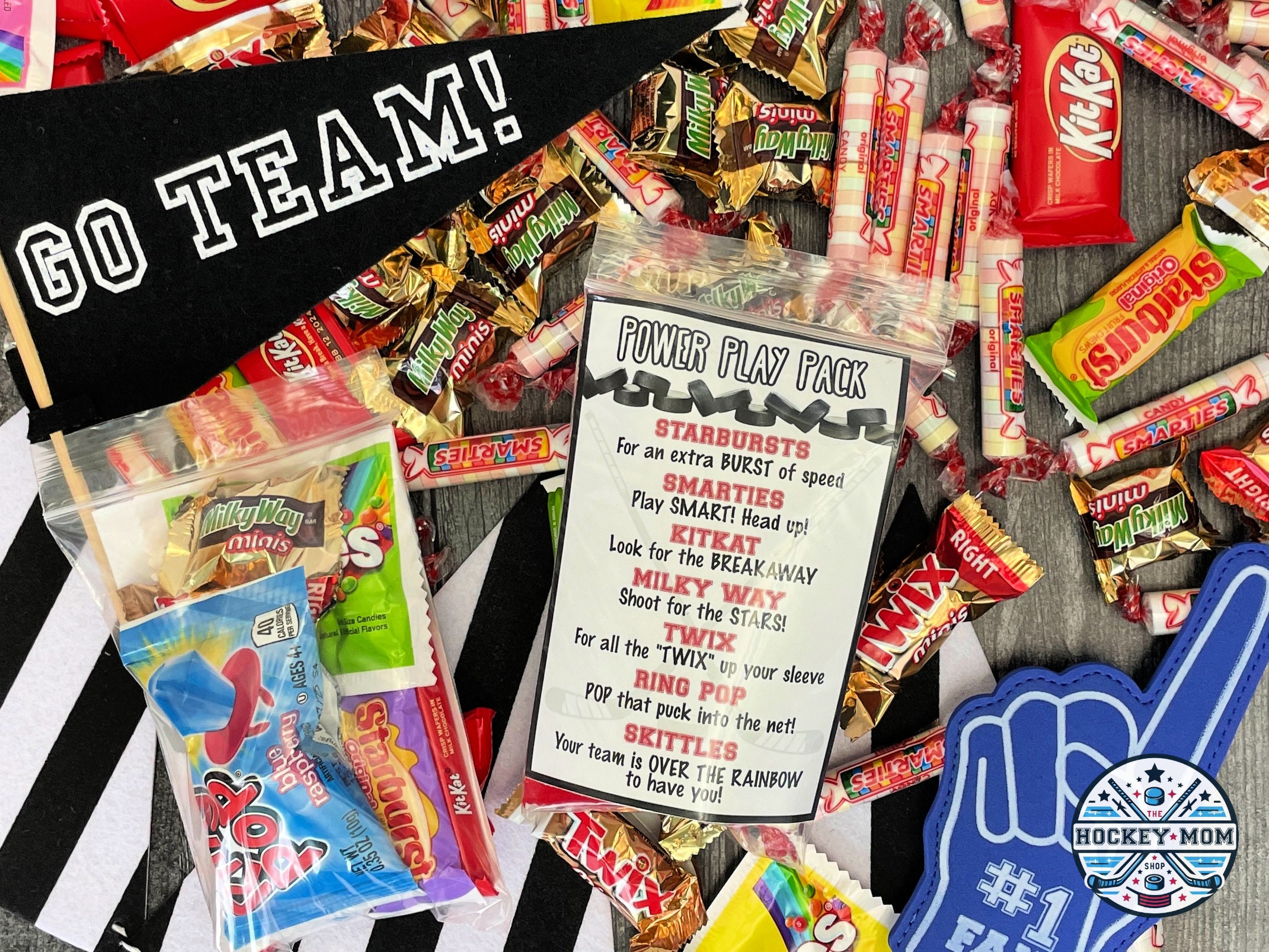 Printable ICE HOCKEY Candy Survival Kit Cards | Hockey Player Gift ...