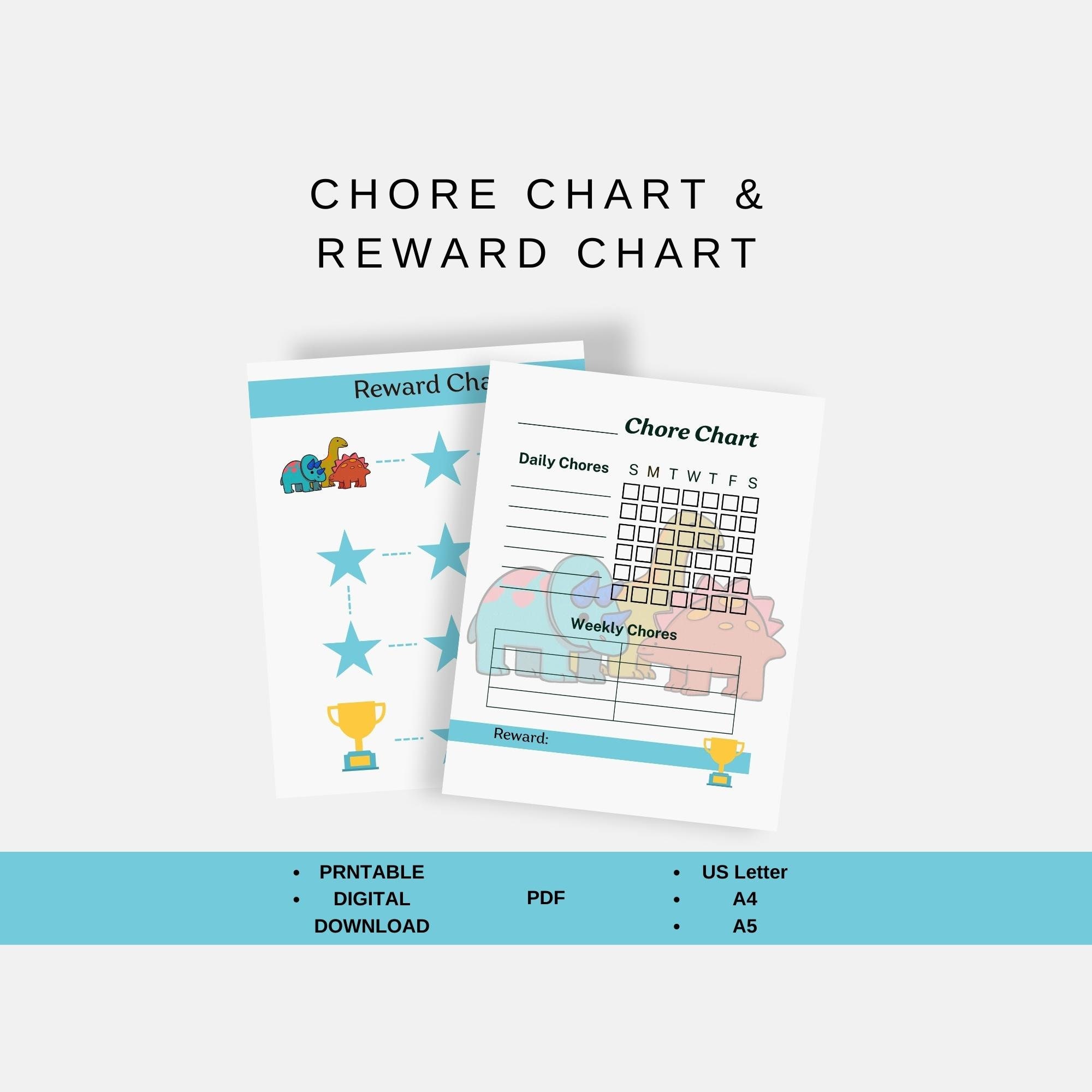 Kids Chore Chart, Kids Chores, Reward Chart, Kids Chore Chart ...