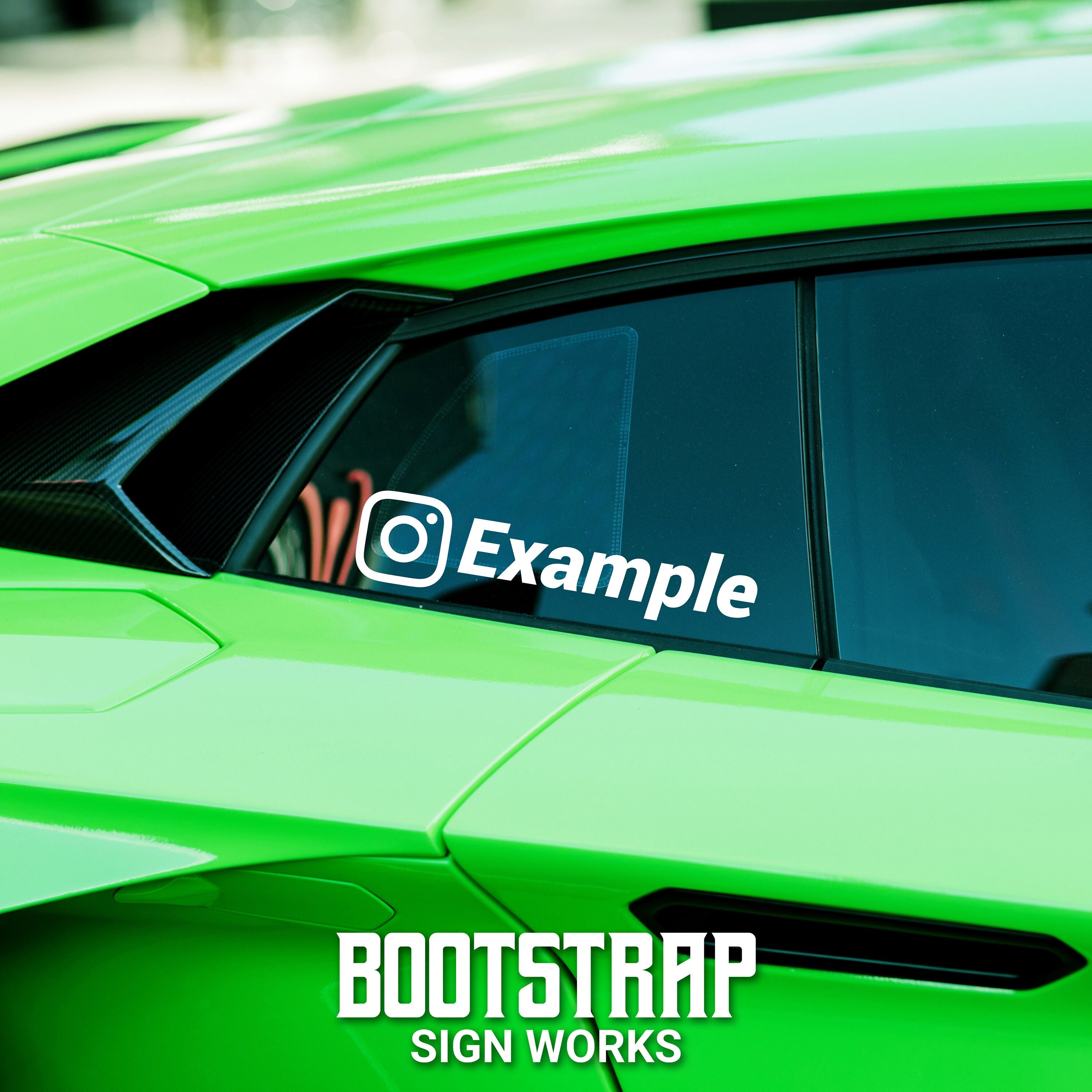 Custom Instagram Decal Car Decal Sticker - Etsy