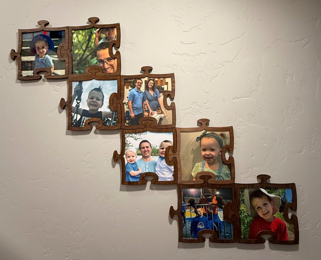 Puzzle Piece Picture Frame - Etsy