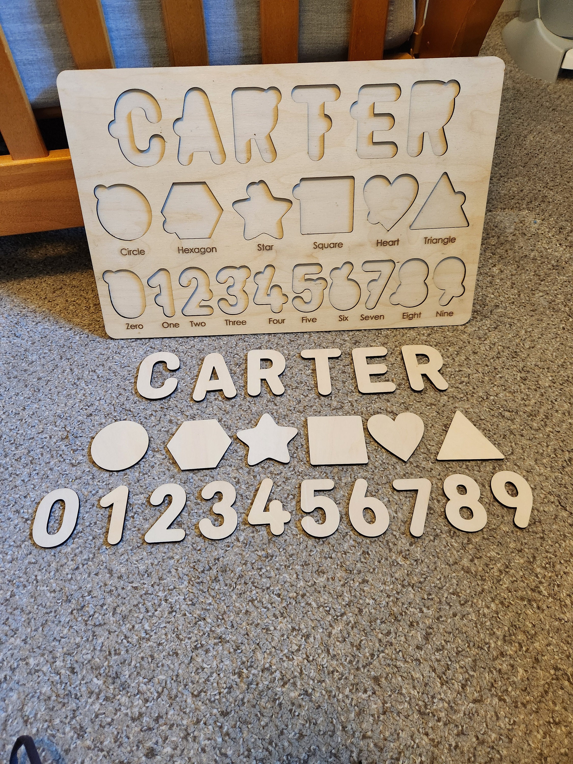 Kids Name Puzzle Board - Etsy