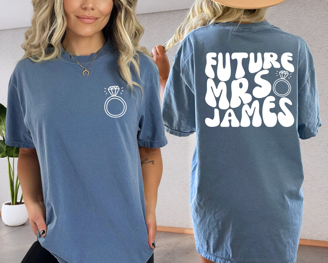 Comfort Colors® Custom Future Mrs Shirt Ovresized Fiance - Etsy