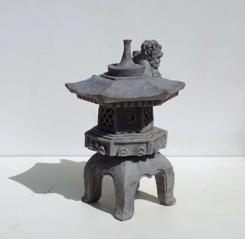 6 Granite Poly Stone Karu Yukimi Fu / Foo Dog Lion Lantern - Etsy