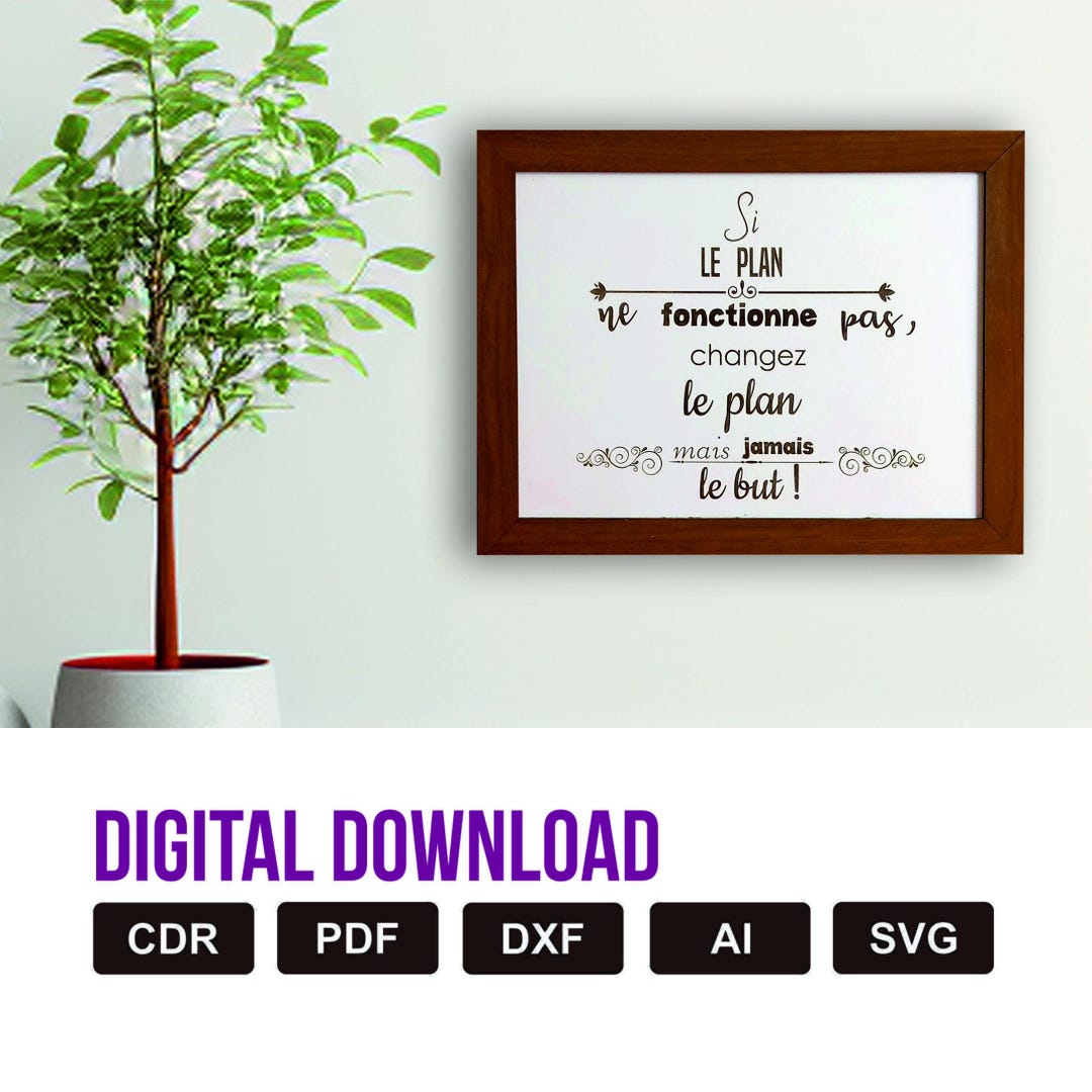 Motivational French Quote Laser Cut Wall Decor - Etsy