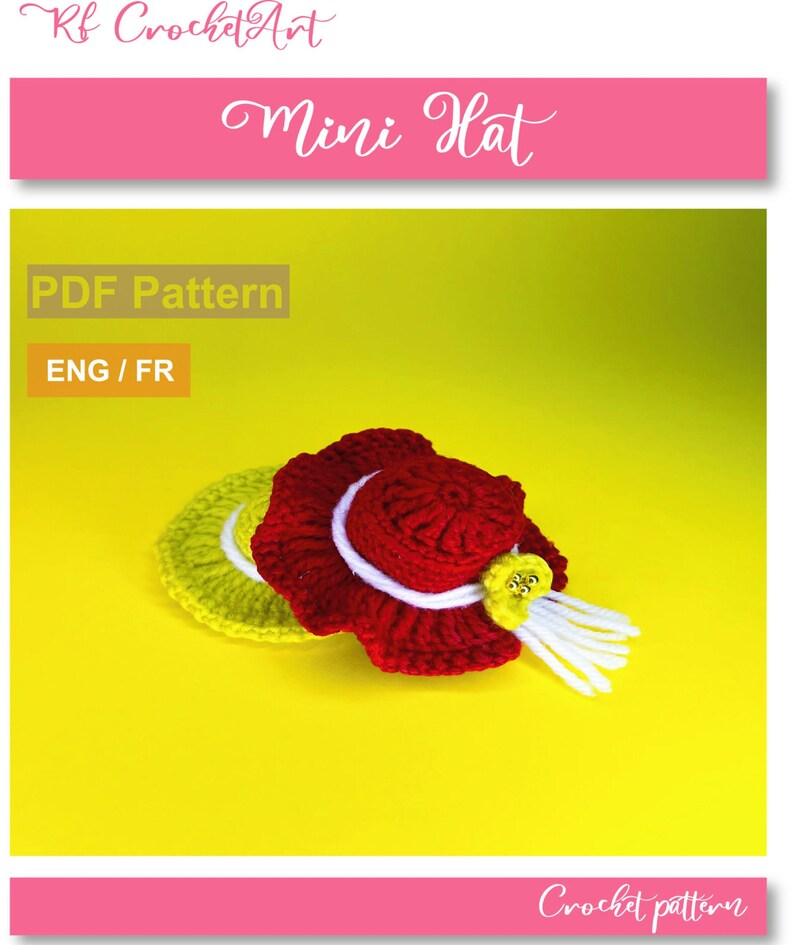 Crochet Pattern MINI HAT - Etsy