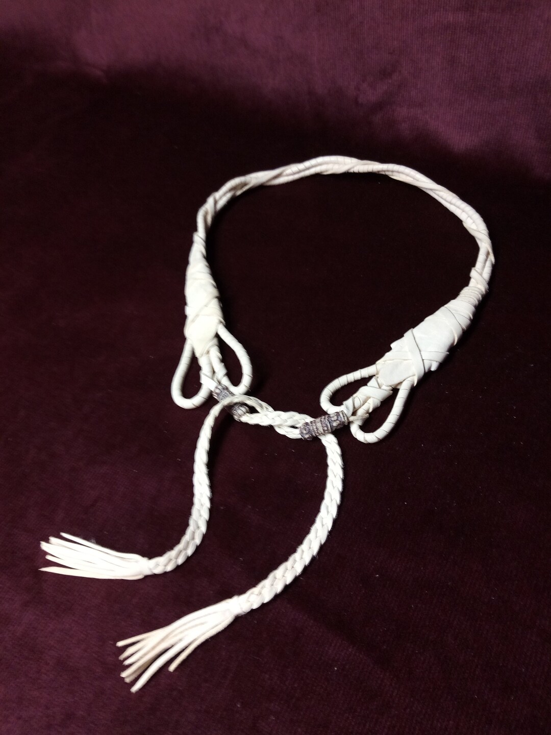 Unusual/ Delicate White Deer Hide Belt - Etsy