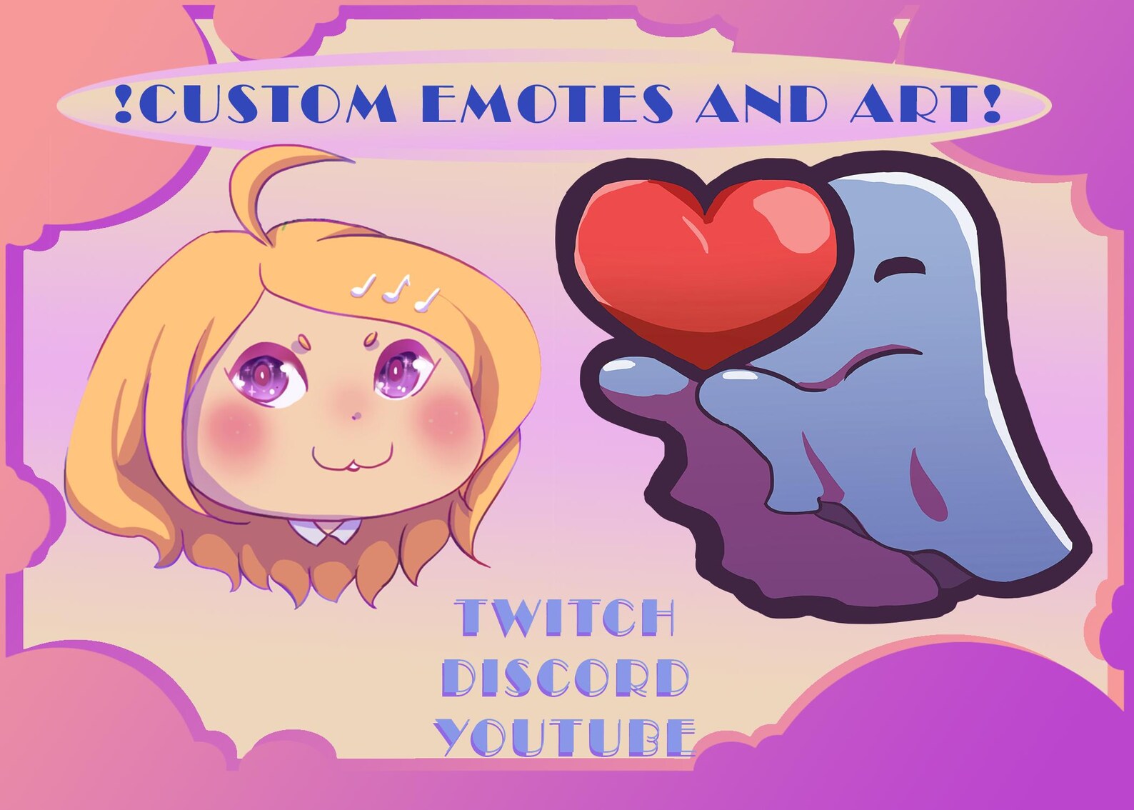 Custom Emotes, Twitch Emotes, Personalised, Cute Emotes, Anime Emote ...