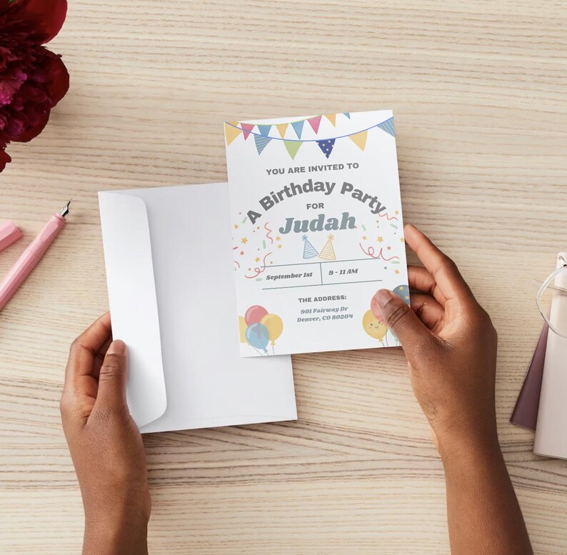 Exciting Kids Birthday Party Invitation - Etsy