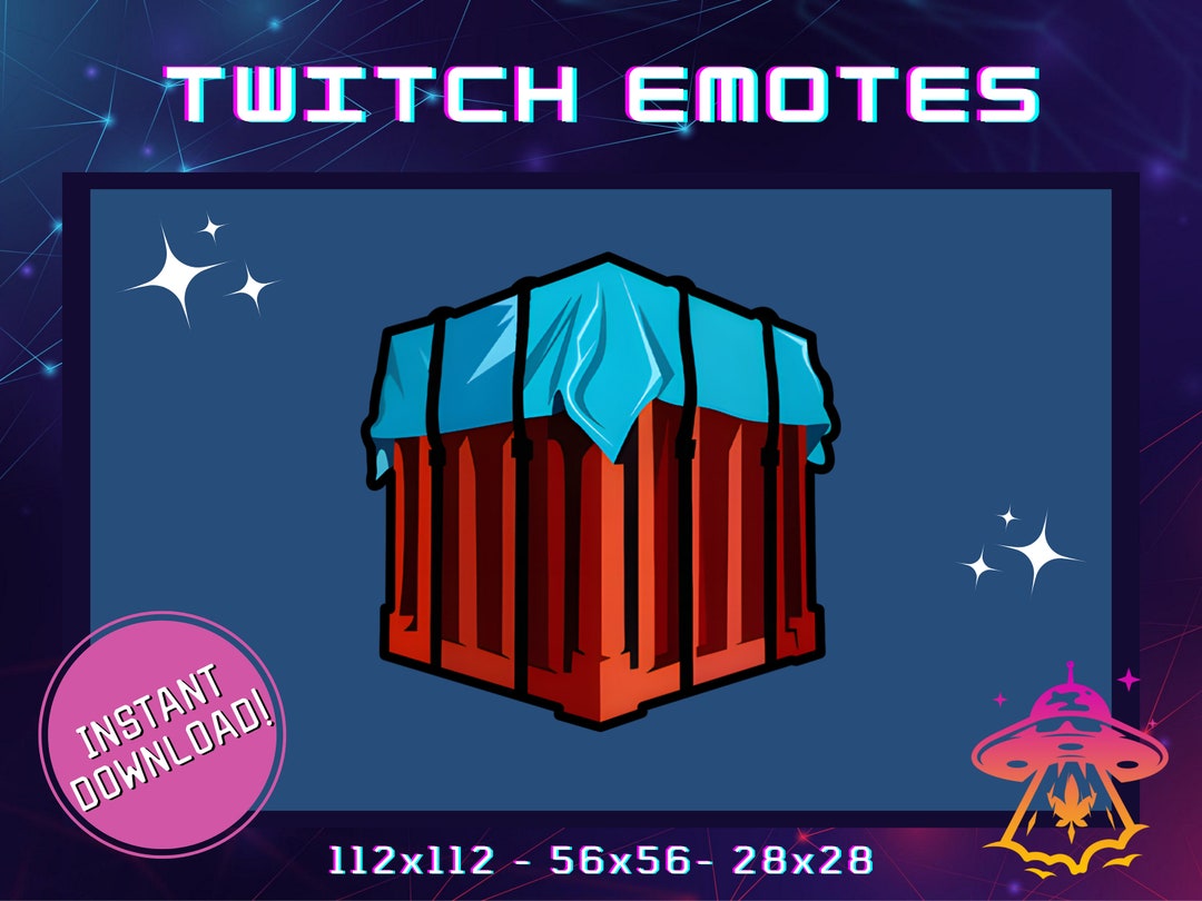 Pubg Air Drop Twitch Emote Youtube Emote Discord Emote Community Emote ...