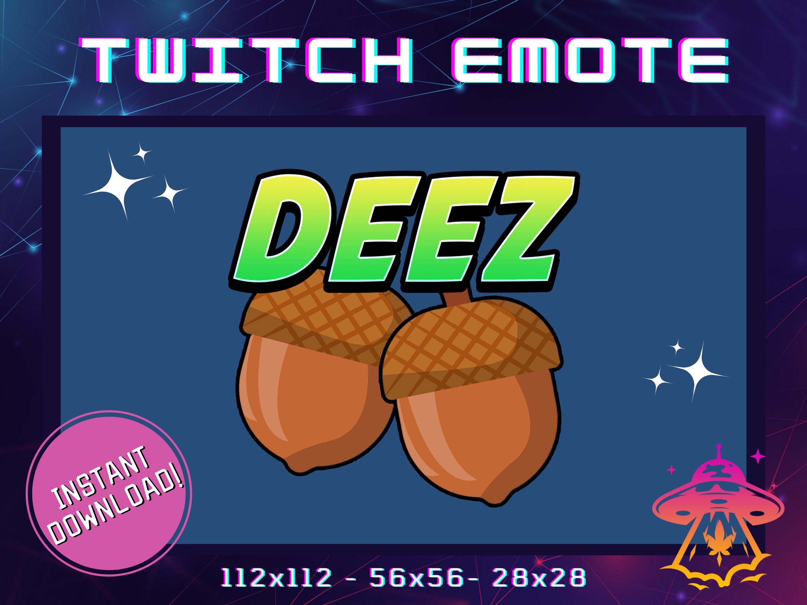 Deez Nuts Funny Twitch Emote Youtube Emote Discord Emote Community ...