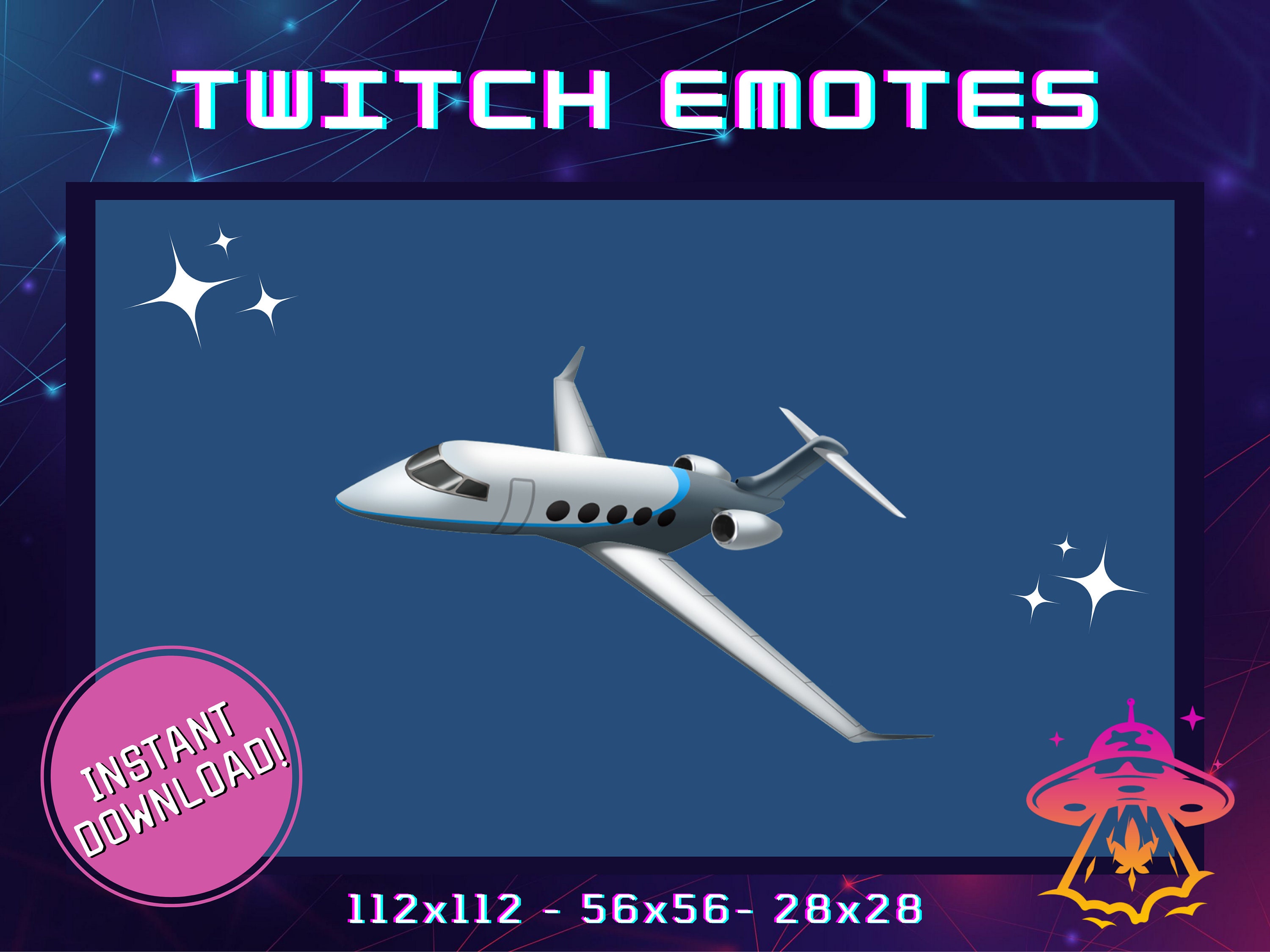 Lear Jet Twitch Emote Youtube Emote Discord Emote Community Emote ...