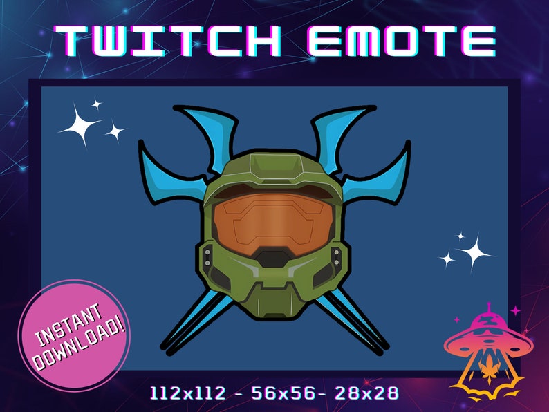 Halo Twitch Emote Youtube Emote Discord Emote Community Emote Streamer ...
