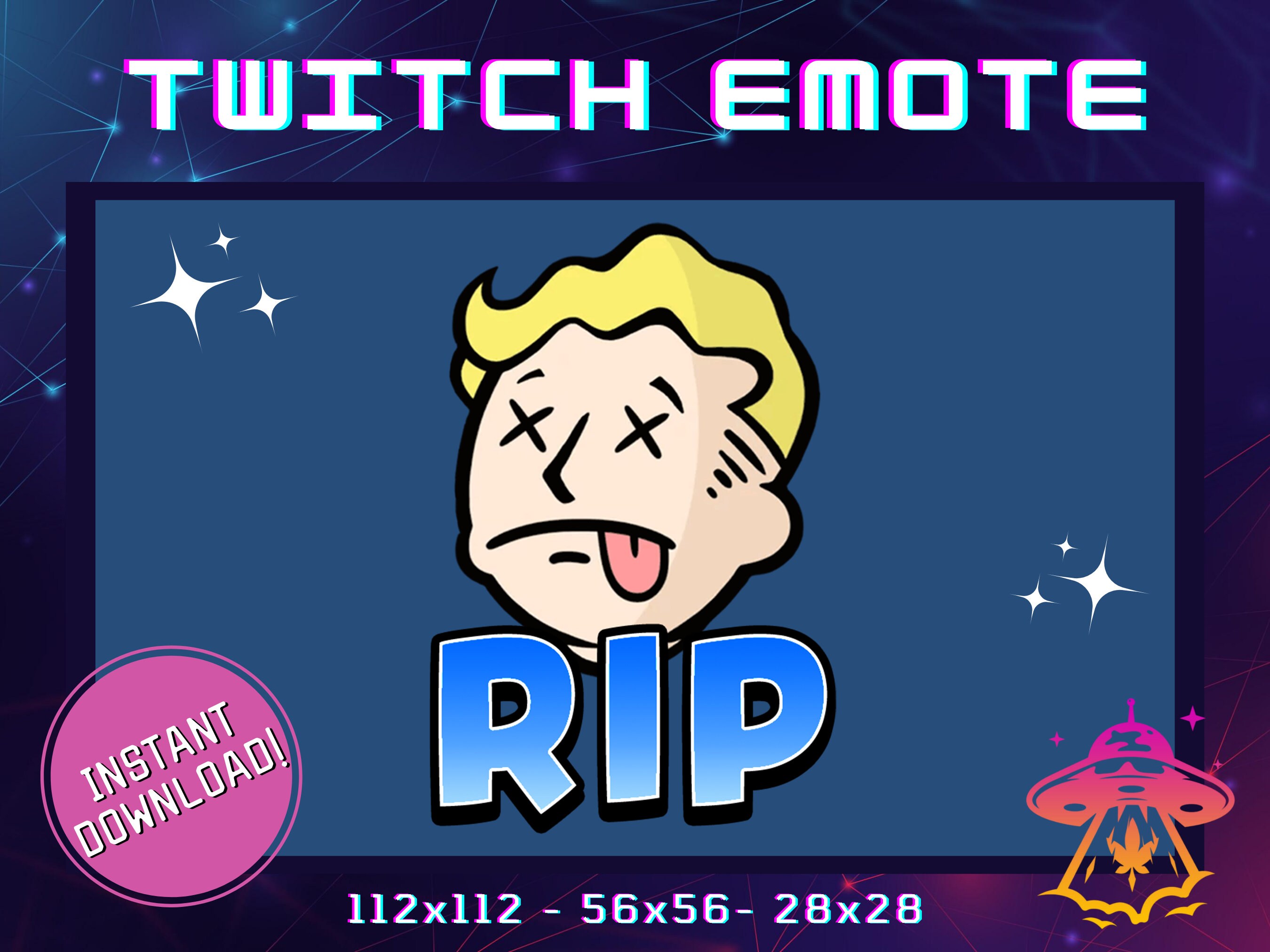 RIP Fallout Twitch Emote Pip Boy Emote Call of Duty Emote Streamer ...